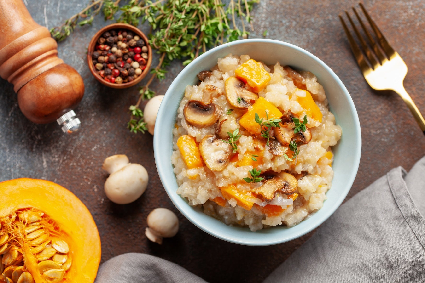 Pumpkin & Mushroom Risotto | Herbal Magic Recipe