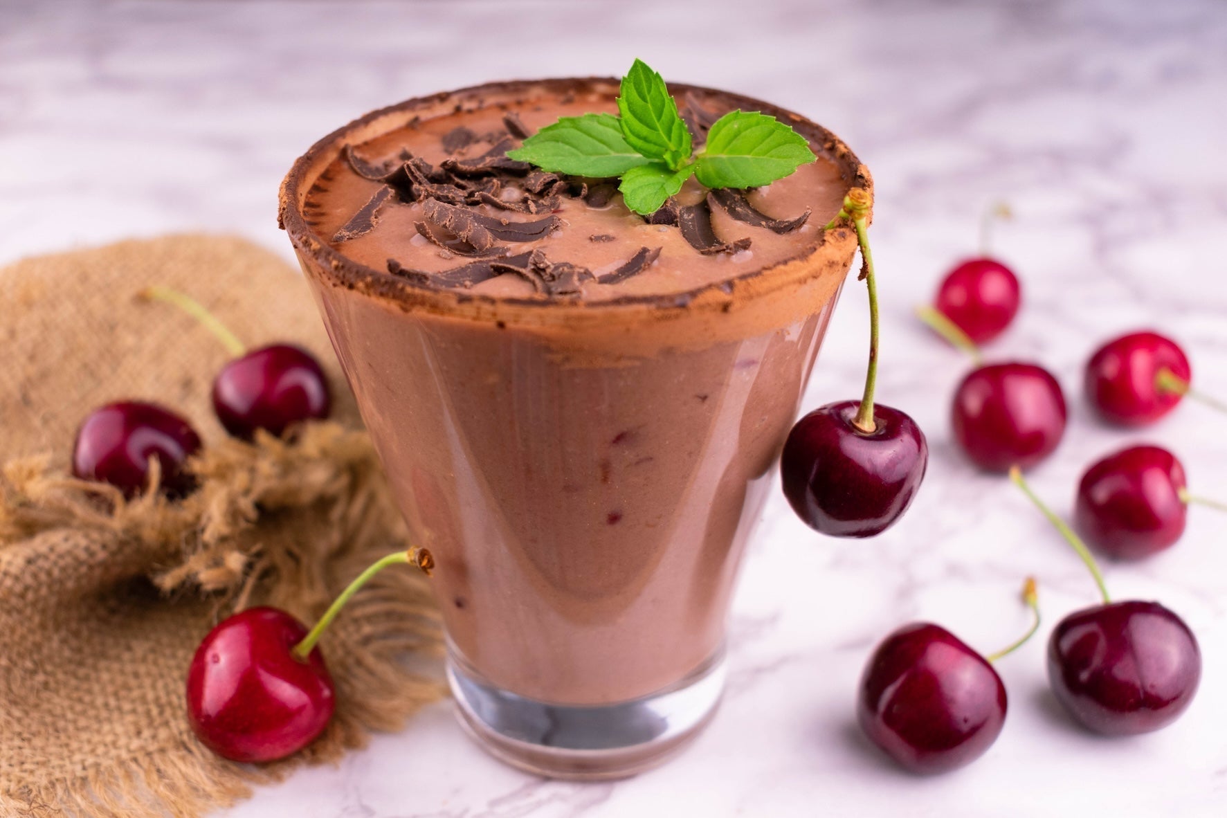 Chocolate Cherry Protein Shake | Herbal Magic Recipe