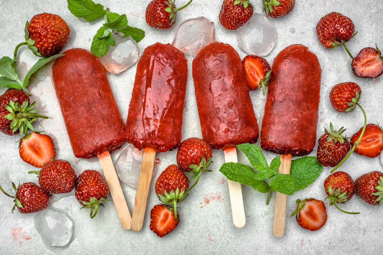 Homemade Strawberry Popsicles | Herbal Magic Recipe