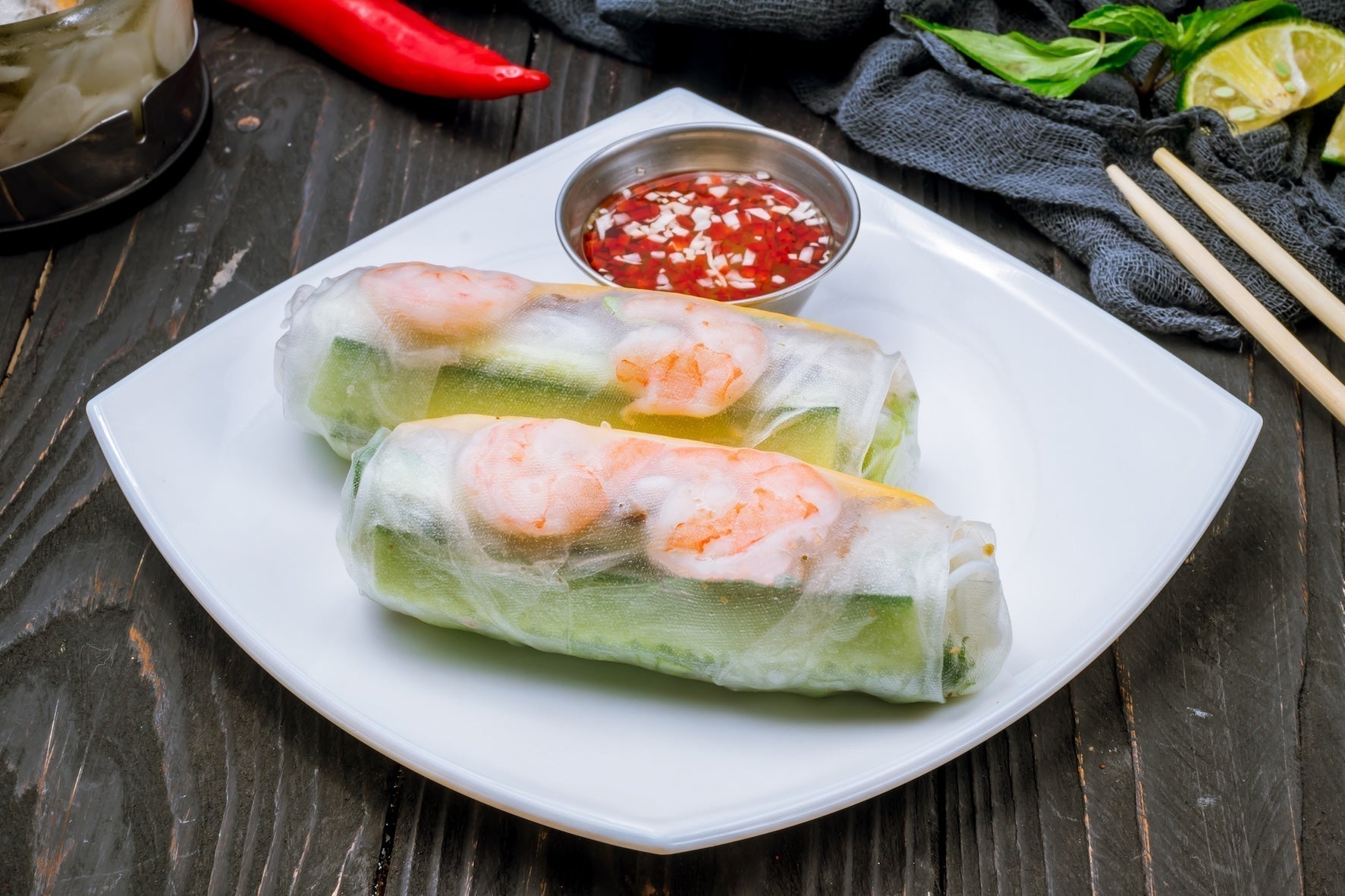 Shrimp Fresh Spring Rolls | Herbal Magic Recipe